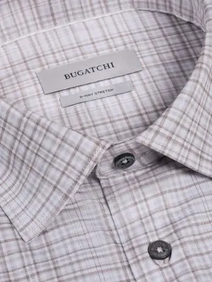 Bugatchi Miles Ooohcotton Short-sleeve Shirt - Limestone