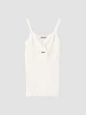 Miu Miu Cotton Knit Top