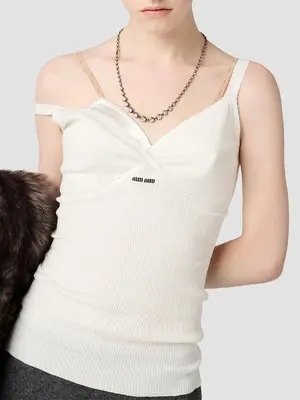 Miu Miu Cotton Knit Top