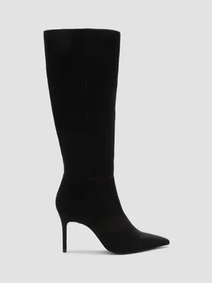 Schutz Mikki 80mm Nubuck Leather Knee-high Boots