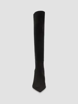 Schutz Mikki 80mm Nubuck Leather Knee-high Boots