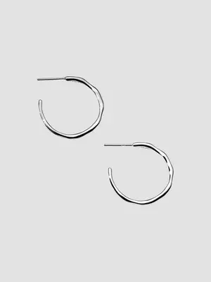 Ippolita Glamazon Sterling Squiggle Hoop Earrings/2.6
