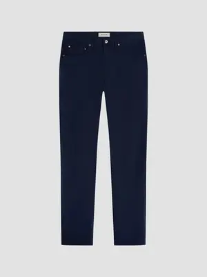 Bugatchi Stretch-cotton Straight-leg Jeans - Navy