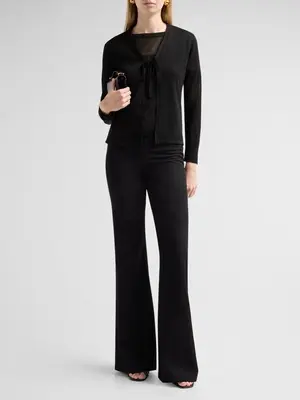 Kobi Halperin Arden Tie-front Sweater