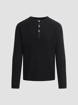 Joe's Jeans Waffle-knit Cotton Henley