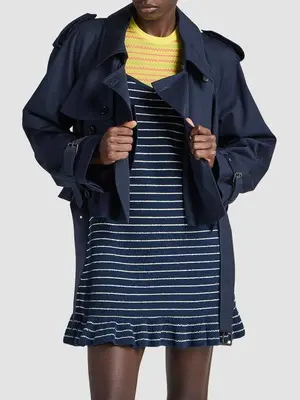 JW Anderson Cotton Crop Trench Jacket