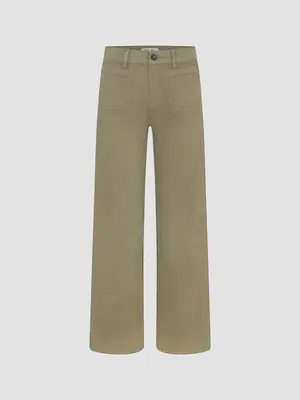 FRAME Le Slim Palazzo Cotton-blend Wide-leg Jeans