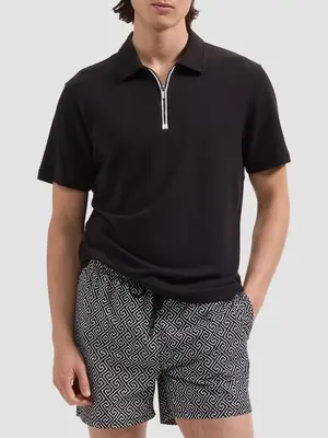 Bugatchi Performance Quarter-zip Polo Shirt