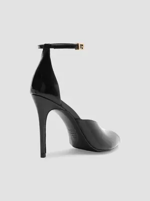 Schutz Ingrid 100mm Patent Leather D'orsay Sandals