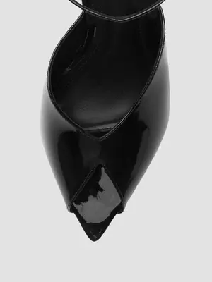 Schutz Ingrid 100mm Patent Leather D'orsay Sandals