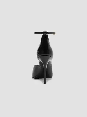 Schutz Ingrid 100mm Patent Leather D'orsay Sandals