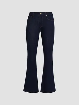 FRAME The Icon Mid-rise Stretch Flare Jeans - Rinse