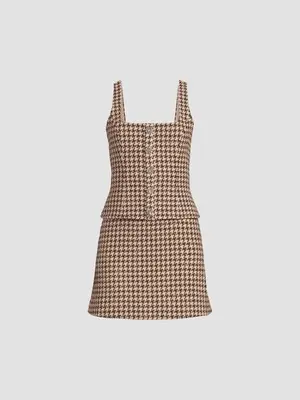 Likely Calissa Houndstooth Minidress