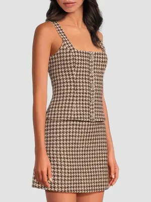 Likely Calissa Houndstooth Minidress