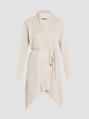 Kobi Halperin Tate Metallic Knit Cardigan Silver