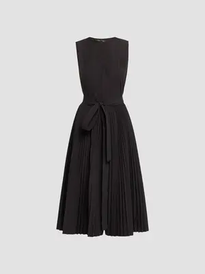 Kobi Halperin Fleur Pleated Sleeveless Midi-dress