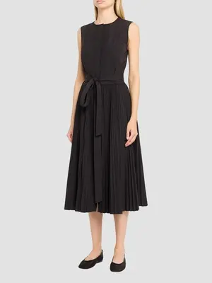 Kobi Halperin Fleur Pleated Sleeveless Midi-dress