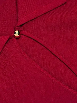 FRAME Keyhole Knit Polo Sweater