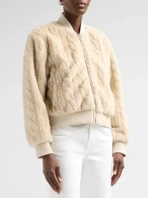 DH New York Debbi Cable-knit Jacket