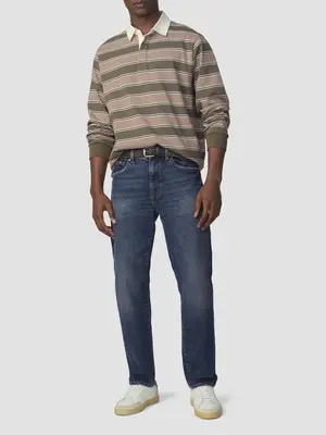 Joe's Jeans Striped Cotton Rugby Shirt - Tea Leaf Multi