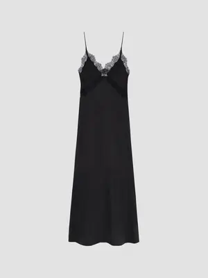ANINE BING Magnolia Lace-trimmed Maxi Dress