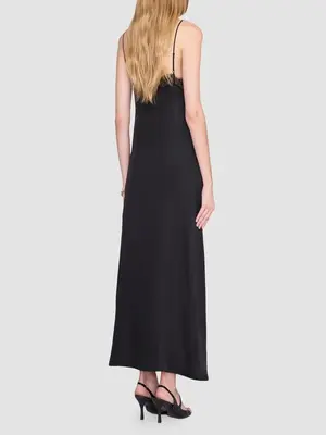 ANINE BING Magnolia Lace-trimmed Maxi Dress
