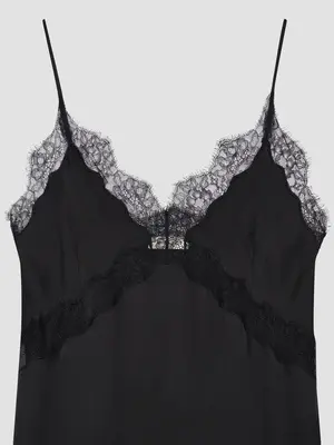 ANINE BING Magnolia Lace-trimmed Maxi Dress