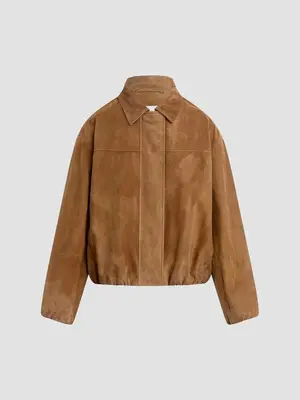 Joe's Jeans The Bella Suede Bomber Jacket - Nutmeg