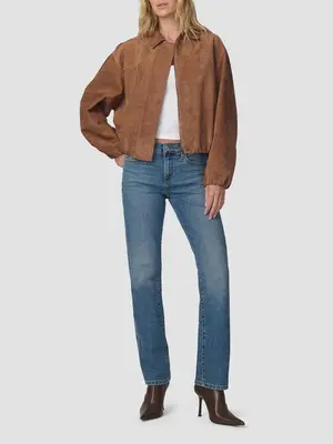 Joe's Jeans The Bella Suede Bomber Jacket