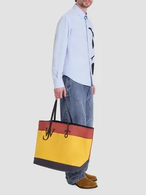 JW Anderson Xl Anchor Canvas & Leather Tote Bag