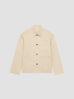 JW Anderson Patch Pocket Cotton Jacket - Beige