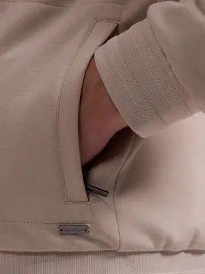 Bugatchi Soft Touch Bomber Jacket - Almond