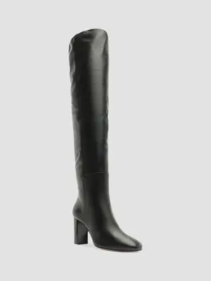 ALEXANDRE BIRMAN Anna Slouch 70mm Leather Boots