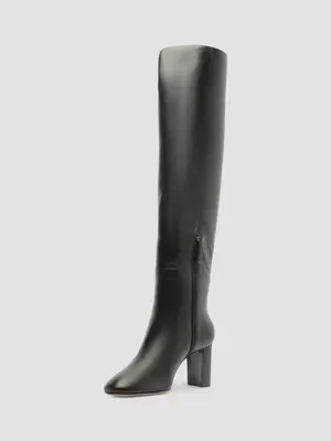 ALEXANDRE BIRMAN Anna Slouch 70mm Leather Boots