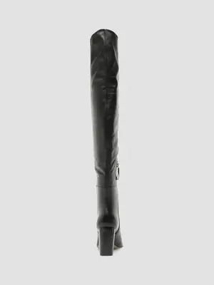 ALEXANDRE BIRMAN Anna Slouch 70mm Leather Boots