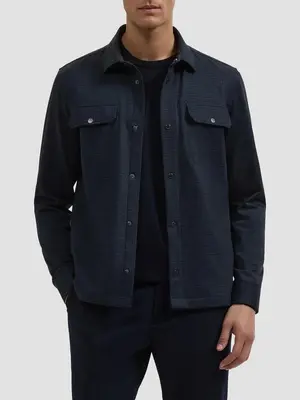 Bugatchi Button-front Knit Shirt Jacket