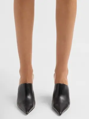 Schutz Lexi 95mm Leather Mule Pumps