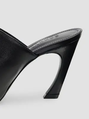 Schutz Lexi 95mm Leather Mule Pumps