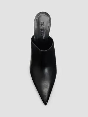 Schutz Lexi 95mm Leather Mule Pumps