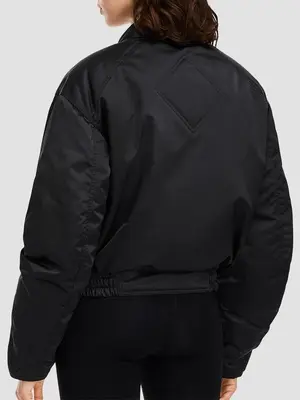 Canada Goose Jade Satin & Down Bomber Jacket - Black