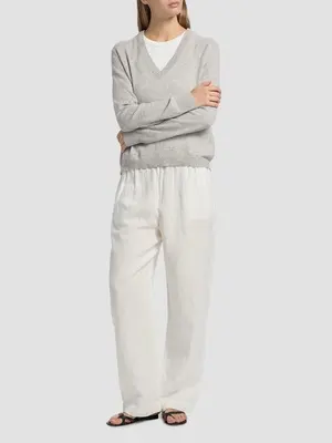 Jenni Kayne Flynn Cashmere V-neck Sweater