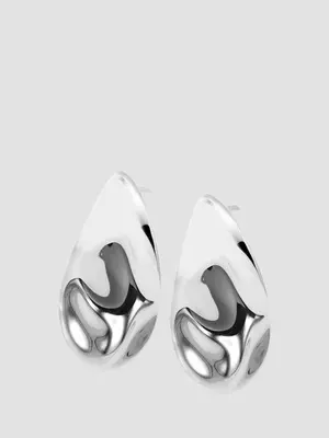 Ippolita Classico Sculpted Dune Sterling Teardrop Earrings - Silver