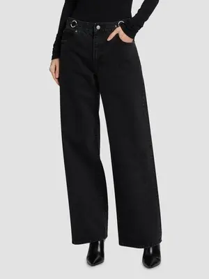 FRAME The O-ring Stroll Wide-leg Jeans