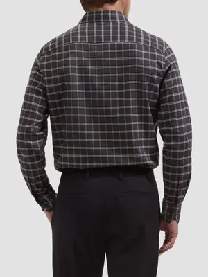 Bugatchi Julian Woven Shaped Cotton-cashmere Shirt
