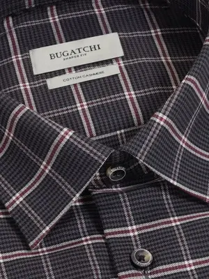 Bugatchi Julian Woven Shaped Cotton-cashmere Shirt