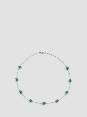 Ippolita Polished Rock Candy Long Confetti Sterling Rock Crystal, Bronze & Turquoise Doublet Necklace - Silver