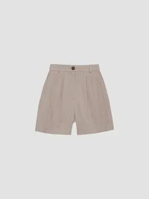 ANINE BING Brice Tailored Pinstripe Shorts - Multi