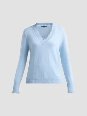 Kobi Halperin Dora Fringe-trim Merino Wool Sweater