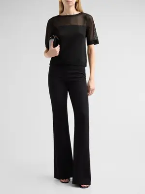 Kobi Halperin Romi Mesh-yoke Sweater