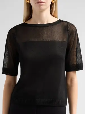 Kobi Halperin Romi Mesh-yoke Sweater